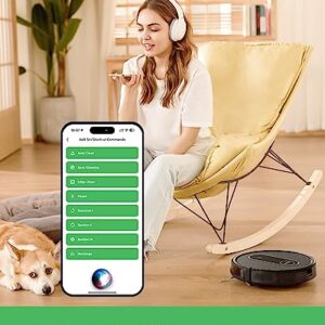 Vactidy Nimble T7 Robot Vacuum and Mop Combo, WiFi/App/Alexa/Siri Control, Robotic Vacuum Cleaner with Schedule, 2 in 1 Watertank & Dustbin, Self-Charging, Slim, Ideal for Hard Floor, Pet Hair, Carpet