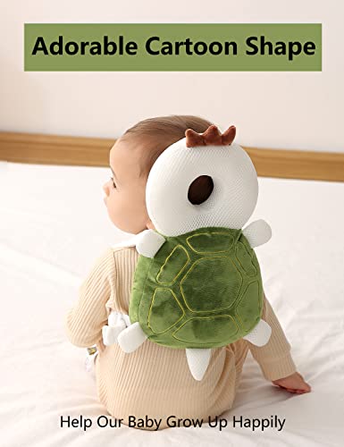 Baby Walker Head Protector Backpack Wear,Toddler Head Protection Safety Pad,Turtle