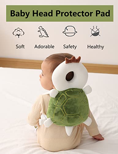 Baby Walker Head Protector Backpack Wear,Toddler Head Protection Safety Pad,Turtle