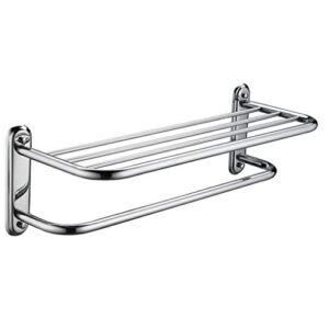 dingzz double towel bar stainless steel bathroom kitchen towel holder dual towel rod rustproof wall mount