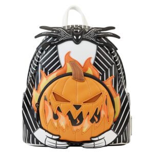 loungefly nightmare before christmas jack pumpkin head double strap shoulder bag