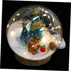 orfofe christmas clear ball 1pc decorative lights christmas ornaments glow decorations music decor light up snow globe led christmas glass ball bedside decorative light desktop lamp