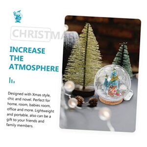 ORFOFE Christmas Clear Ball 1pc Decorative Lights Christmas Ornaments Glow Decorations Music Decor Light up Snow Globe LED Christmas Glass Ball Bedside Decorative Light Desktop Lamp