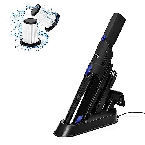 Nicebay Cordless Handheld Vacuum, Portable Hand Vacuum Cleaner with 15Kpa Powerful Suction for Home, Office and Car