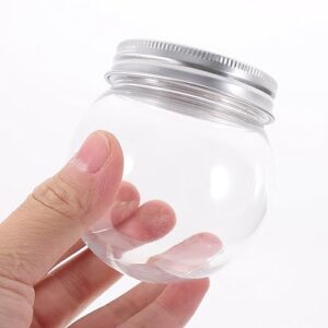 Globe 12pcs DIY Snow Globe Clear Plastic Water Globe Clear Snow Globe with Screw Off Cap for DIY Crafts Home Decoration Gifts Bottles