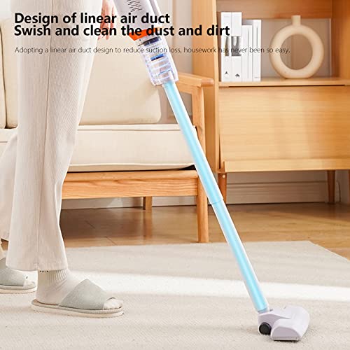 Cordless Vacuum Cleaner With 30 Mins Running Time, Electric Broom Vacuum Sweeper, Powerful Suction Portable Handheld Lightweight Stick Vacuum Cleaner, for Pet Hair Low-Pile Carpet and Hard Floor