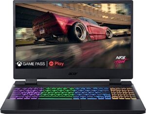 acer nitro 5 gaming laptop | amd ryzen 7 6800h octa-core cpu | nvidia geforce rtx 3070 ti laptop gpu | 15.6" qhd 165hz ips | 32gb ddr5 | 1tb gen 4 ssd | wi-fi 6e | rgb backlit