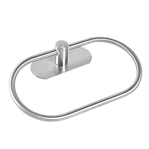 Self Adhesive Towel Ring for Bathroom, Stainless Steel Bath Hand Towel Holder Vintage Wall Mounted Bathroom Towel Rack