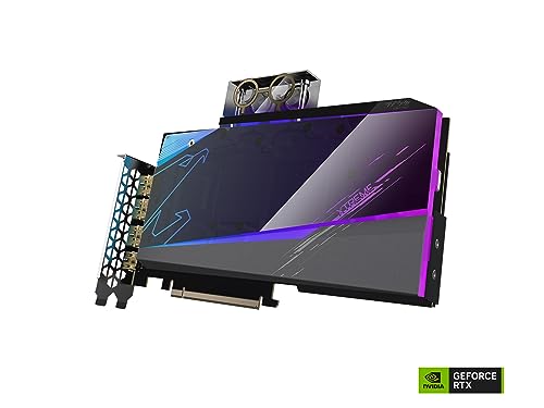 Gigabyte AORUS GeForce RTX 4070 Ti 12GB Xtreme WATERFORCE WB Graphics Card, WATERFORCE Water Block Cooling System, 12GB 192-bit GDDR6X, GV-N407TAORUSX WB-12GD Video Card