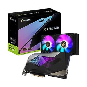 Gigabyte AORUS GeForce RTX 4070 Ti 12GB Xtreme WATERFORCE Graphics Card, WATERFORCE All-in-one Cooling System, 12GB 192-bit GDDR6X, GV-N407TAORUSX W-12GD Video Card