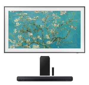 samsung qn50ls03bafxza 50 inch the frame 4k ultrahd smart qled tv with a hw-q60c 3.1ch soundbar and subwoofer with dolby atmos (2022)