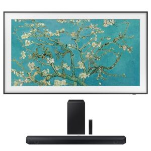 SAMSUNG QN50LS03BAFXZA 50 Inch The Frame 4K UltraHD Smart QLED TV with a HW-Q60C 3.1ch Soundbar and Subwoofer with Dolby Atmos (2022)