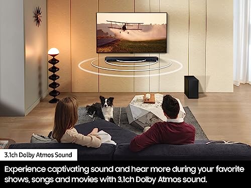 SAMSUNG QN50LS03BAFXZA 50 Inch The Frame 4K UltraHD Smart QLED TV with a HW-Q60C 3.1ch Soundbar and Subwoofer with Dolby Atmos (2022)