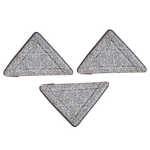 Healifty 3pcs Triangle Mop Head Mopa para Limpiar Pisos Commercial Mop Microfiber Mop Head Wall Cleaning Mop Wall Cleaner for Painted Walls Mop Head Round Mop Head Refills Car Washing Kit