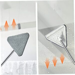 Healifty 3pcs Triangle Mop Head Mopa para Limpiar Pisos Commercial Mop Microfiber Mop Head Wall Cleaning Mop Wall Cleaner for Painted Walls Mop Head Round Mop Head Refills Car Washing Kit