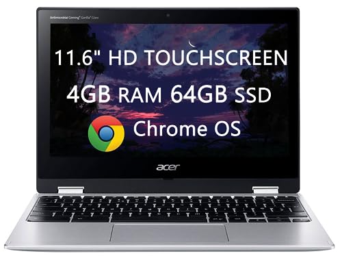 acer Chromebook Spin 311 11.6" HD 2-in-1 Touch-Screen Laptop, MediaTek Kompanio 500 MT8183C, Up to 2.0GHz, 8-core, 4GB RAM, 64GB SSD, Wi-Fi, Light-Weight, Webcam, Chrome OS, LIONEYE Stylus Pen