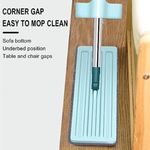 Long Handle No Hand Washing Flat Mop, Household Wooden Floor for Lazy Person, Floor Mop for Floor Cleaning