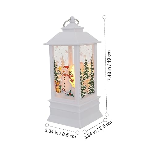 IMIKEYA 1PC Portable Lantern Christmas Decor Music Decor Christmas Snow Globe Glitter Lanterns Nativity Snow Globe Christmas Music Snow Globe Portable Christmas Lights Desk lamp LED