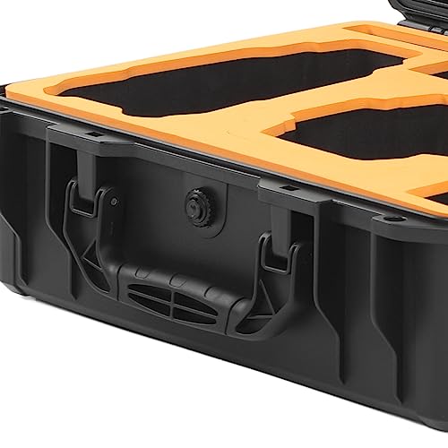 Airshi RC Drone Case, RC Drone Storage Bag Shockproof Precise Molding Waterproof Large Capacity for Mavic 3 Pro