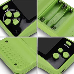 HigoKids Handheld Game Console for Kids Portable Retro Video Game Player Built-in 182 Classic Games 2.5 inches LCD Screen Family Recreation Arcade Gaming System Birthday Present for Children-Green