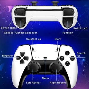 Retro Game Console, 64G Nostalgic Stick Game, 4K HDMI Output Plug and Play Classic Video Game Stick Built in 20000+ Games,Wireless Retro Game TV Stick with 23 Emulators,Dual 2.4G Wireless Controllers