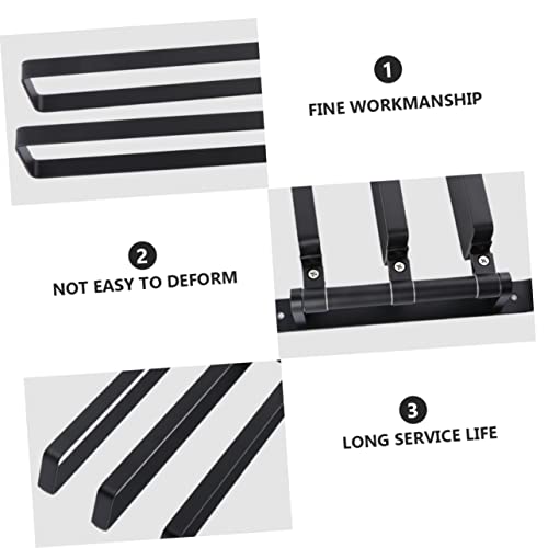 Cabilock Towel Rack Bath Towel Bars Swing Out Towel Rack Black Washcloth Towel Bar Black C Fold Towels Swivel Towel Rack Storage Rack Towel Rod Rack Towel Hanging Rod Stainless Steel Metal