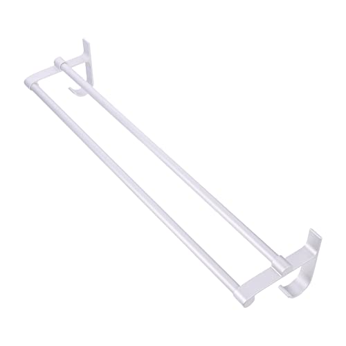 ICOBES Multipurpose Paper Towel Holder Stand Wall- Mounted Towel Racks Bar Holder: Double Towel Rod Towel Hangers Towel Rack Holder Organizer Shelf for Bathroom Toilet 50Cm Wall Mount Paper Towel Hold