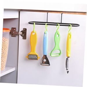 Cupboard Hanger 2pcs Cabinet Towel Holder Towel Rack Hand Towel Holder Cabinet Hanger Towel Rack for Bathroom Cupboard Hanger Hanging Rod Single Shot Towel Holder Towel Holder