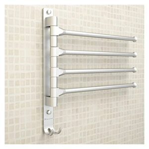 towel bar rack towel shelfs,space aluminum rotate towel rack bathroom towel hanging rod bathroom towel rack activity towel bar/c (color : c)