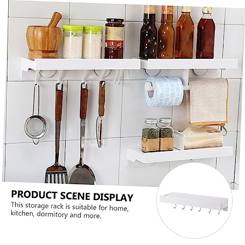 Cabilock 1pc Towel Rack Pendant Tub Shelf Wall Mounted Shelves for Storage Folding Shelf Bathroom Wall Storage Shower Bottle Holder Hanging Shelf Bathroom Kitchen Rack Storage Rack Iron Abs