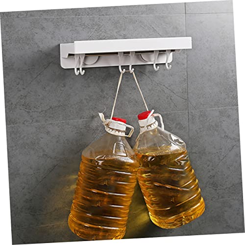 Cabilock 1pc Towel Rack Pendant Tub Shelf Wall Mounted Shelves for Storage Folding Shelf Bathroom Wall Storage Shower Bottle Holder Hanging Shelf Bathroom Kitchen Rack Storage Rack Iron Abs