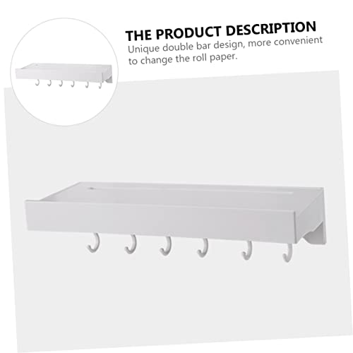 Cabilock 1pc Towel Rack Pendant Tub Shelf Wall Mounted Shelves for Storage Folding Shelf Bathroom Wall Storage Shower Bottle Holder Hanging Shelf Bathroom Kitchen Rack Storage Rack Iron Abs