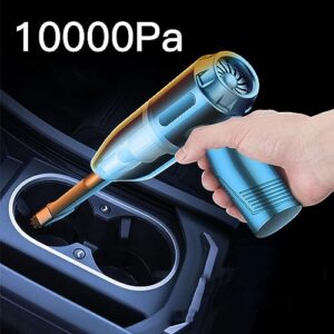 Portable Car Vacuum Cleaner Handheld Vacuums Rechargeable DustBusters Vehicles Dry Wet Electric Dust Cleaning Tool Electric Mops Powerful Cyclonesuction For Floor Cleaning Laminate Kids Dog Hair Robot