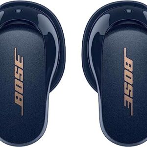 Bose QuietComfort Earbuds II, Wireless, Bluetooth, World’s Best Noise Cancelling in-Ear Headphones with Personalized Noise Cancellation & Sound, Triple Black (Midnight Blue)