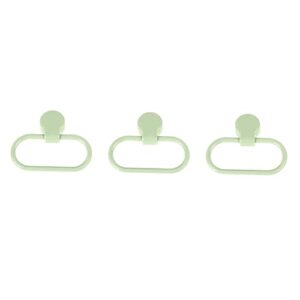 osaladi 3pcs adhesive for self holders ring bracket plastic rack home drill hooks toilet swing hanger wall shower washroom holder self- bath hangers storage drilling towel round mounted