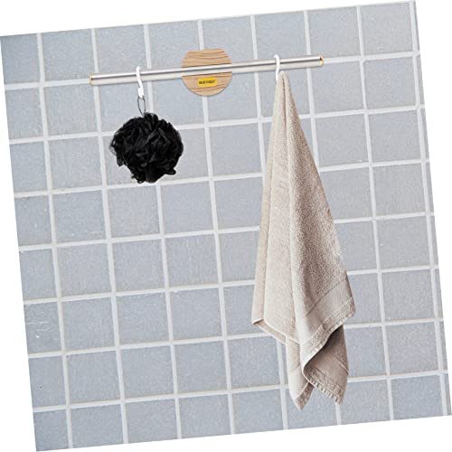 DOITOOL 1 Set Tower Hanger Towel Storage Shelf Towel Shelf Towel Holder Hanging Shoe Rack for Wall Plastic Coat Hangers Towel Rack Rod Stainless Steel Towel Hanging Towel Rack Wall-Mounted