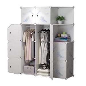 tbgfpo armoire wardrobe closet portable closet closets for bedroom clothes closet storage closet hanging clothes organizer with doors, sturdy & durable