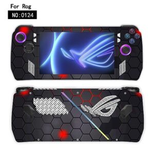 Protective Case Skin Decal Stickers Cover for Asus Rog Ally Handheld Console,Full Set Protective Skin Decal for Rog Ally Gaming Screen Protector Accessories (0124)