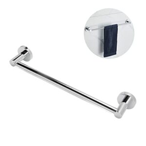 retractable towel racks for bathroom, 2pcs stainless steel bath towel holder adjustable towel bar wall mount towel rail single towel bar rod silver