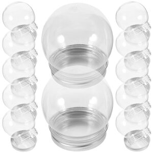 globe diy clear plastic water globe snow globe 150ml clear snow globe empty fillable display jar with screw off cap for diy crafts christmas holiday home decor 12pcs bottles