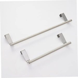 Cabilock Wall Towel Holder Over Door Towel Rack Metal cabinets Over The Cabinet Towel Hanger Kitchen Dish Rack Stainless Steel Towel Hanger Tower Hanger Organizer Cupboard No Punching