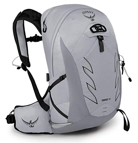 Osprey Tempest 20 Women's Hiking Backpack, Aluminum Grey, Medium/Large & Talon 22 Men's Hiking Backpack, Eclipse Grey, Large/X-Large