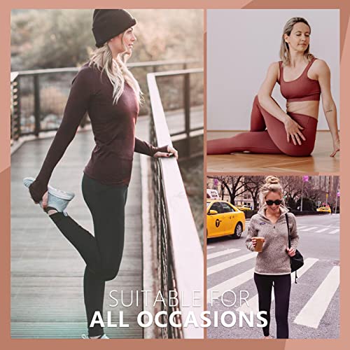 Blisset 3 Pack High Waisted Leggings for Women-Soft Athletic Tummy Control Pants for Running Yoga Workout Reg & Plus Size