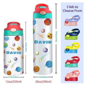 Personalized Ballerina Dance Gift Custom Water Bottle with Name and Straw Lid Customized Dancer Cup Ballet Tumbler Gifts for Ballerina Girls Kids 20oz