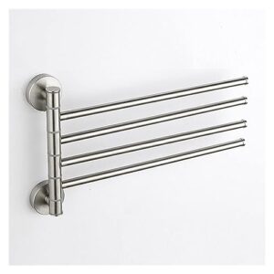 towel bar rack household bathroom activity towel bar,stainless steel rotating towel rack,bathroom washing rack folding three rod towel storage holder bathroom hardware/blue (color : painted butterfly