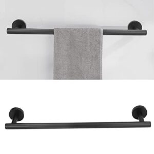 towel bar for bathroom, 304 stainless steel towel holder, 45cm matte black towel rack, nail free punch single rod towel rack, simple and stylish black towel bar for bathroom kitchen