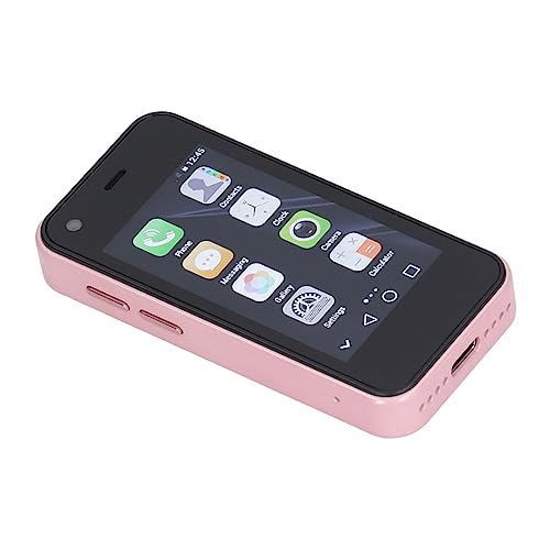 Rosvola Small 3G Smartphone, Quad Core 2.5 Inch Cellphone for Kids for Everyday Life (Pink)