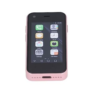 Rosvola Small 3G Smartphone, Quad Core 2.5 Inch Cellphone for Kids for Everyday Life (Pink)