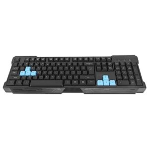 Rosvola Gaming Keyboard and Mouse Set Wireless Keyboard Mouse with Fast Decoding Speed and USB Gaming Receiver