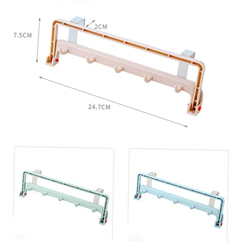 Zerodeko 2 Pcs Dish Towel Rack Wall Mounted Towel Rack Cabinet Towel Holder Kitchen Rail Rack Over Cupboard Towel Rack Door Towel Hanger Punch Free Hook Board Stainless Steel Hook Drawer